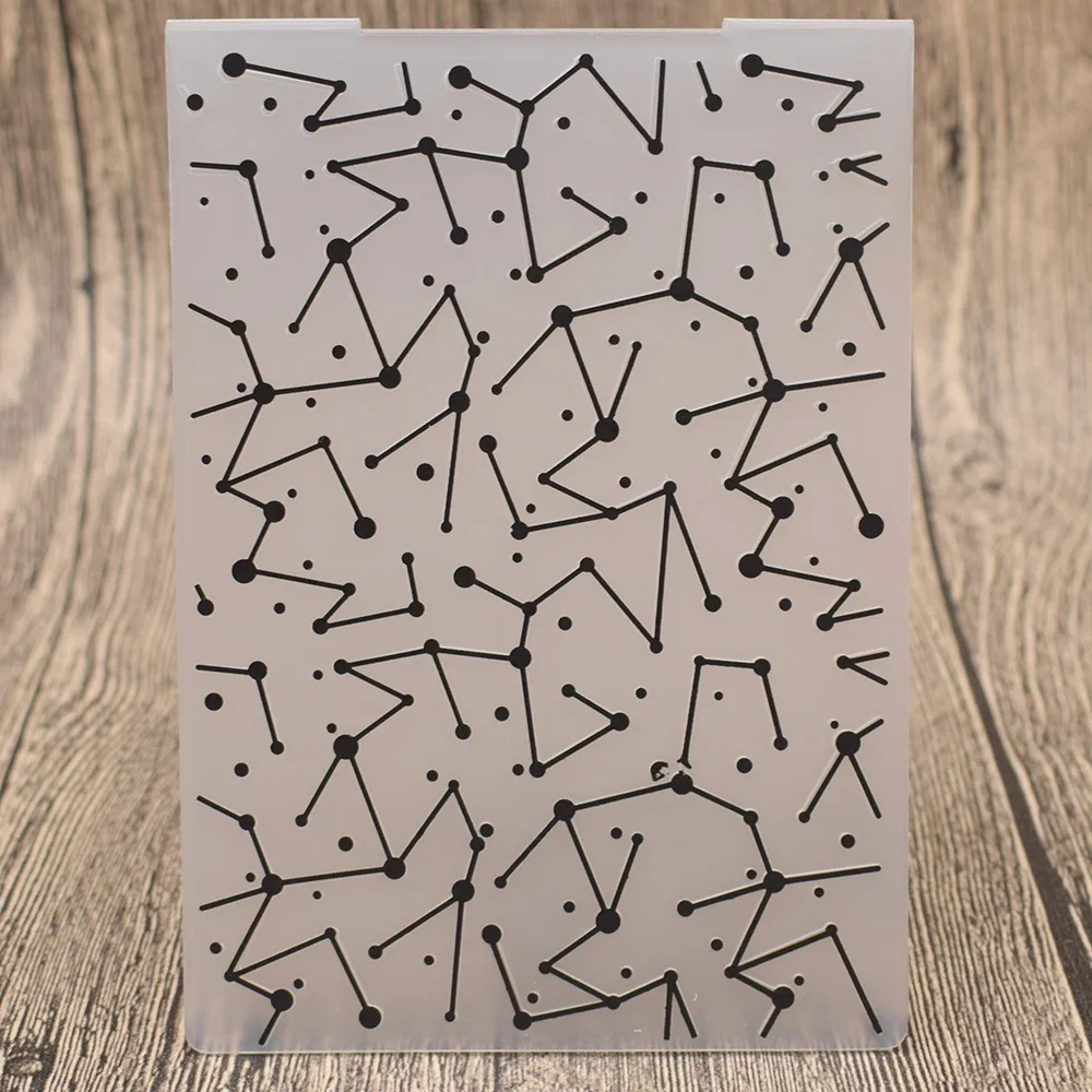 Line Constellation Plastic Embossing Folder Scrapbooking Paper Card ...
