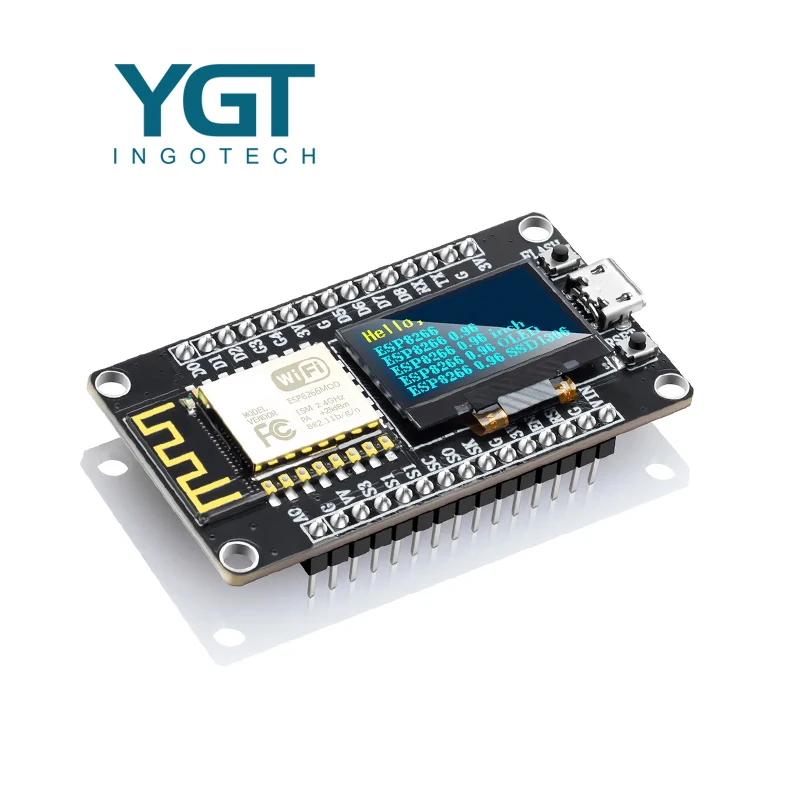 Nodemcu Esp8266 Development Board With 0 96 Oled Display Screen Esp 12e
