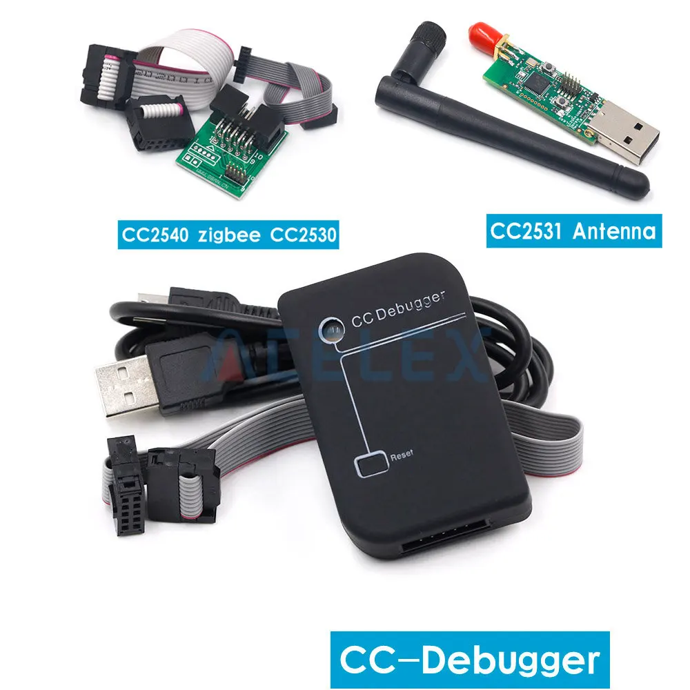 CC2531 Zigbee Emulator CC-Debugger USB Programmer CC2540 CC2531 Sniffer with antenna Bluetooth ...