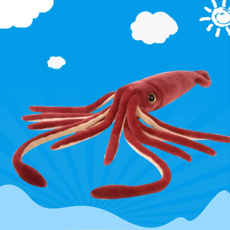 75cm-Cute-Wine-Red-Squid-Animal-Doll-Soft-Cartoon-Plush-Toys-For-Boys ...