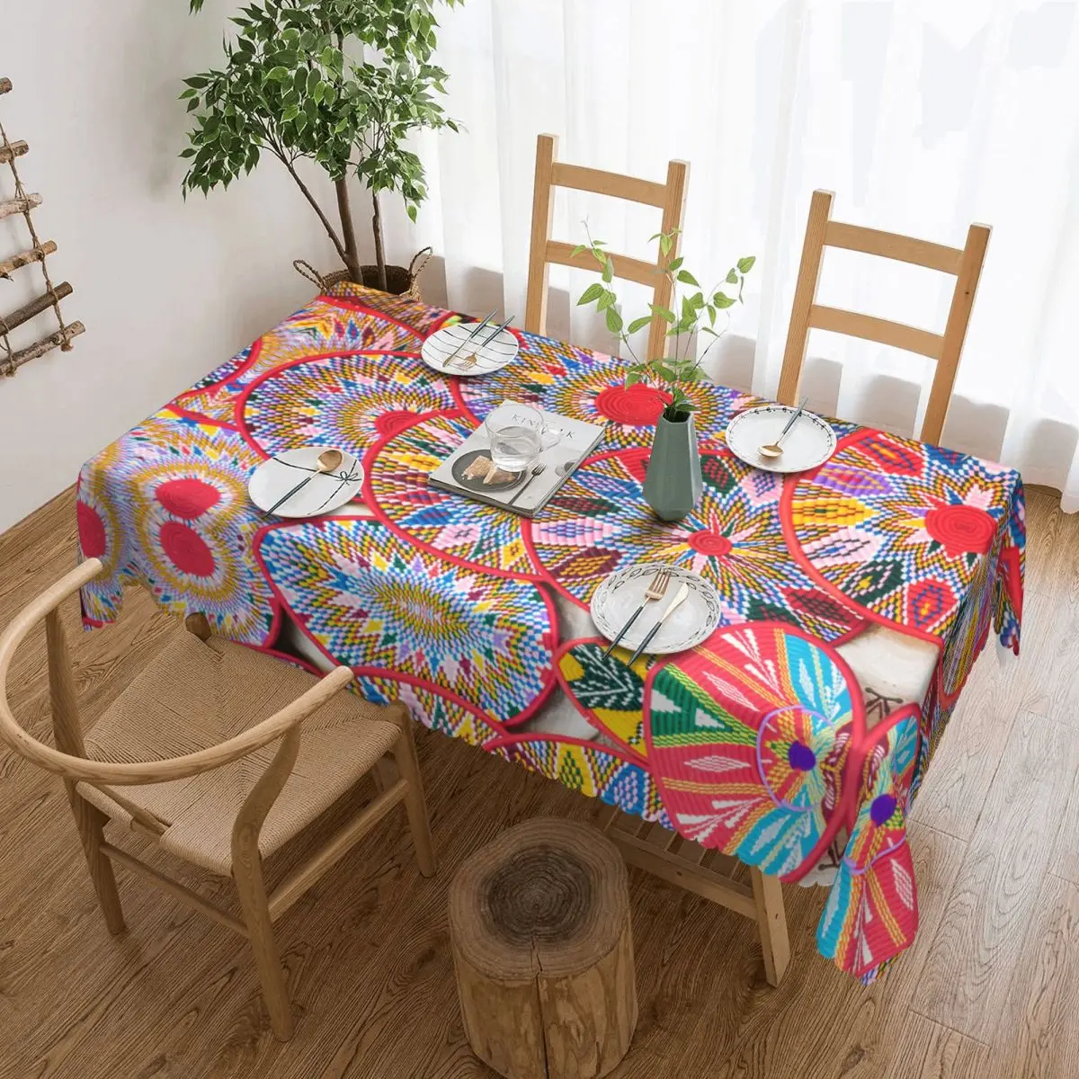 Rectangular-Waterproof-Oil-Proof-Ethiopian-Habesha-Art-Tablecloth-Table ...
