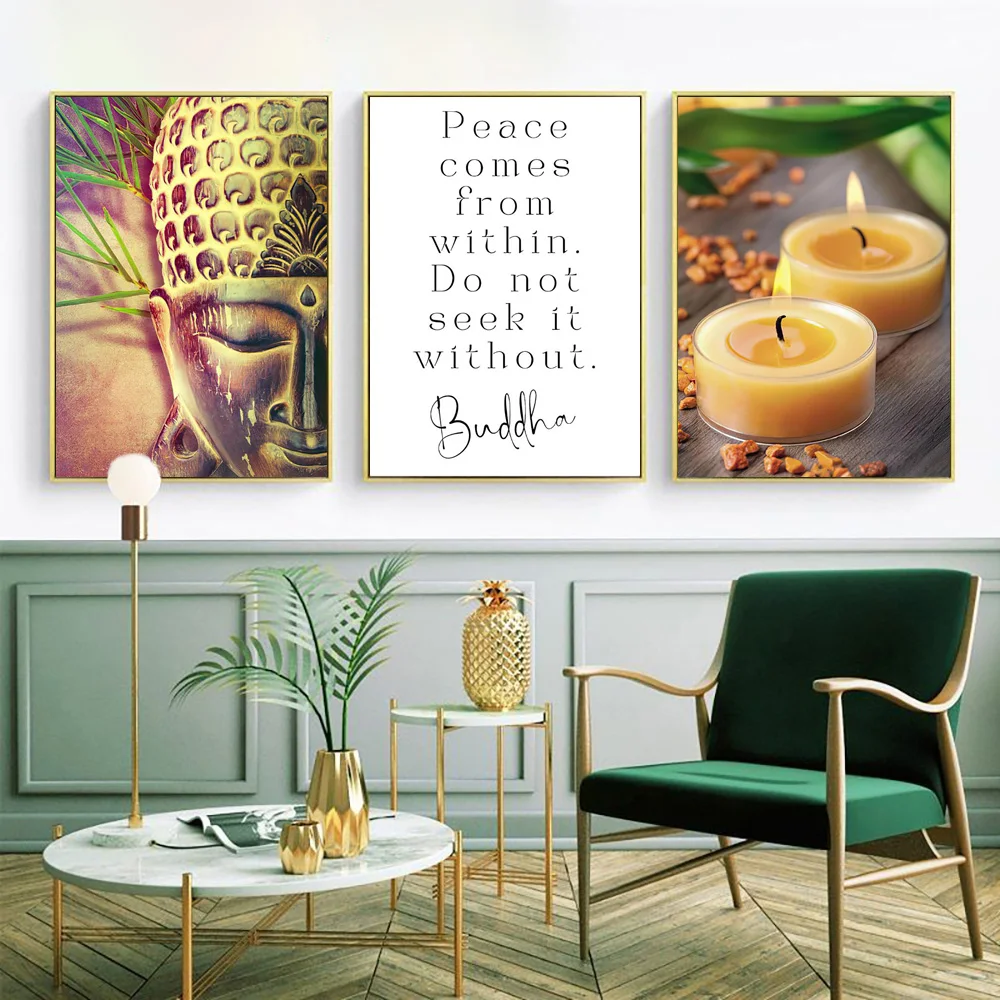 Buddha Candle Poster