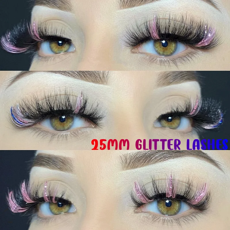 Wholesale Dramatic ColorfulNatural Eyelashes Extension Make up Fake ...