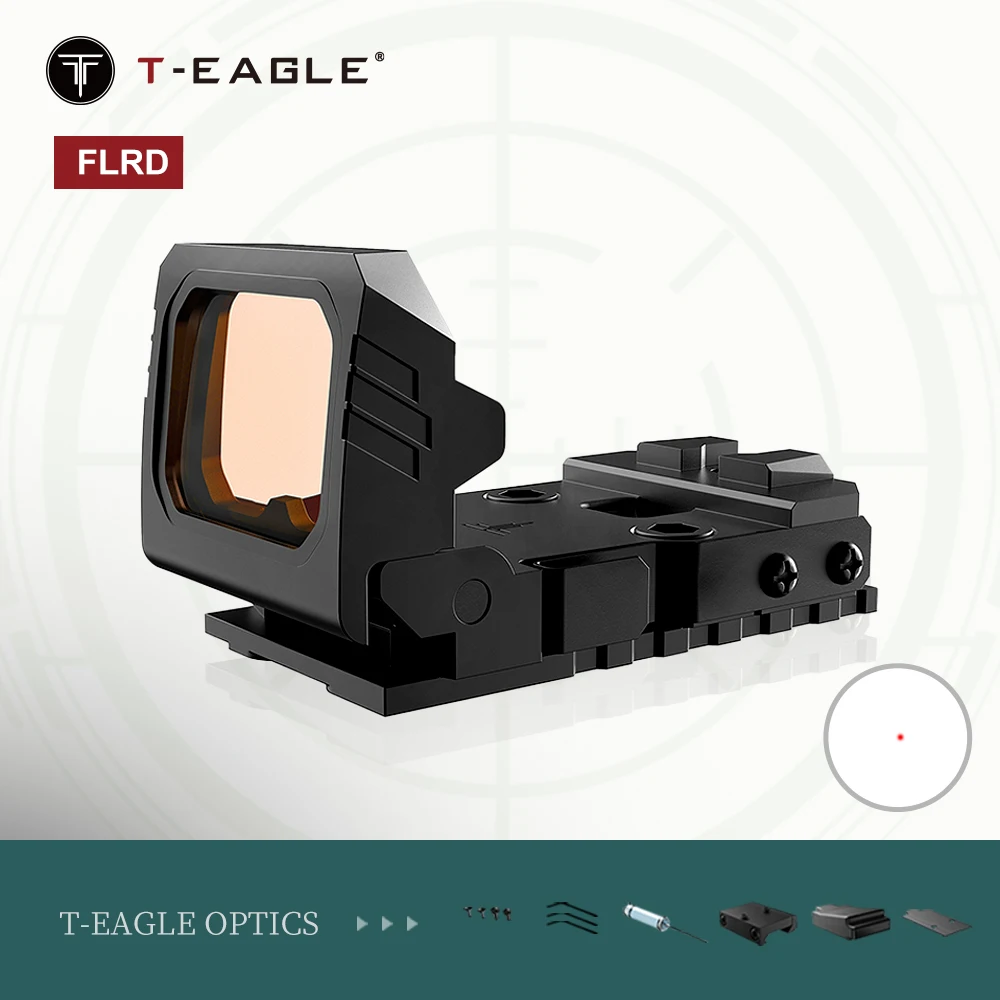 T-eagle-Tactical-Flip-Up-1x-Red-Dot-Sight-Holographic-Reflex-Fold-Mini ...