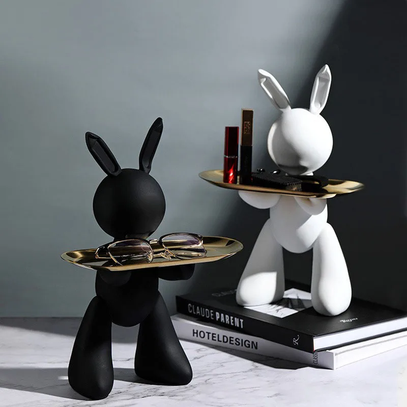 Coffee-Tables-Living-Room-Tea-Tables-Rabbit-Decoration-Modern-Tray ...