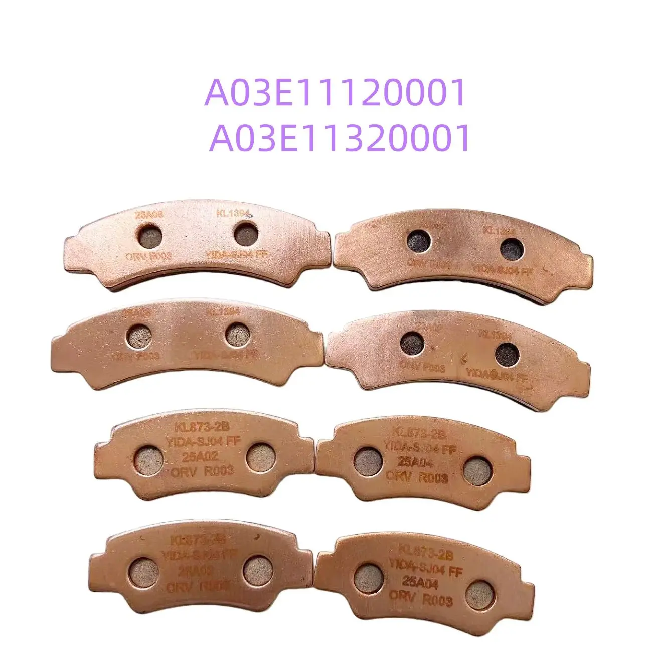 Original Front and Rear Brake Pads A03E11120001 & A03E11320001 For ...