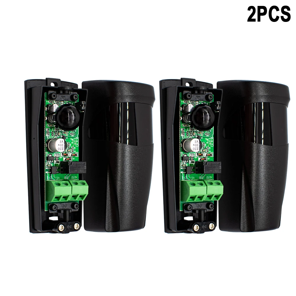 2pcs 12-24V AC/DC Photocell Infrared Sensor Detector For Automatic Gate ...