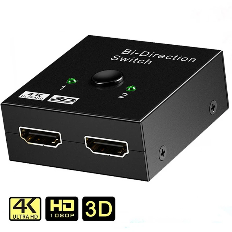 Bi-Direction-Switch-HDMI-2-0-4K-60HZ-HDMI-Splitter-1x2-2x1-New-Dual-2 ...