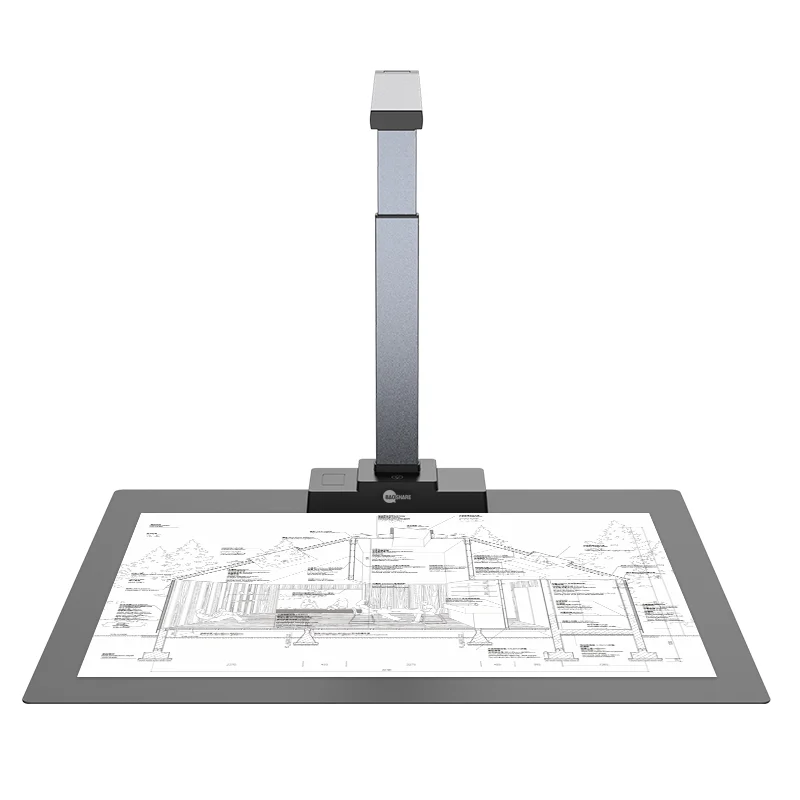 Scanner de 18 megapixels A2/3/4 de grande formato, reconhecimento OCR ...