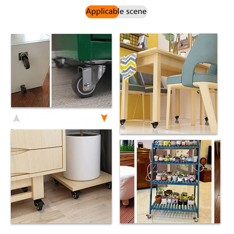 Roulettes universelles pour meubles - MARQUE - C179 - Caoutchouc souple ...