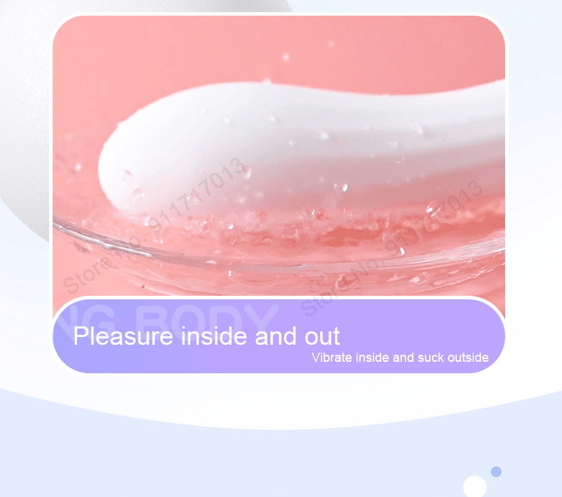 Emily Vibrator สั่น และ ดูด ปรับได้ 10 โหมด สั่นแรง กันน้ำได้ดี Sixtoyshop Sextoy Store