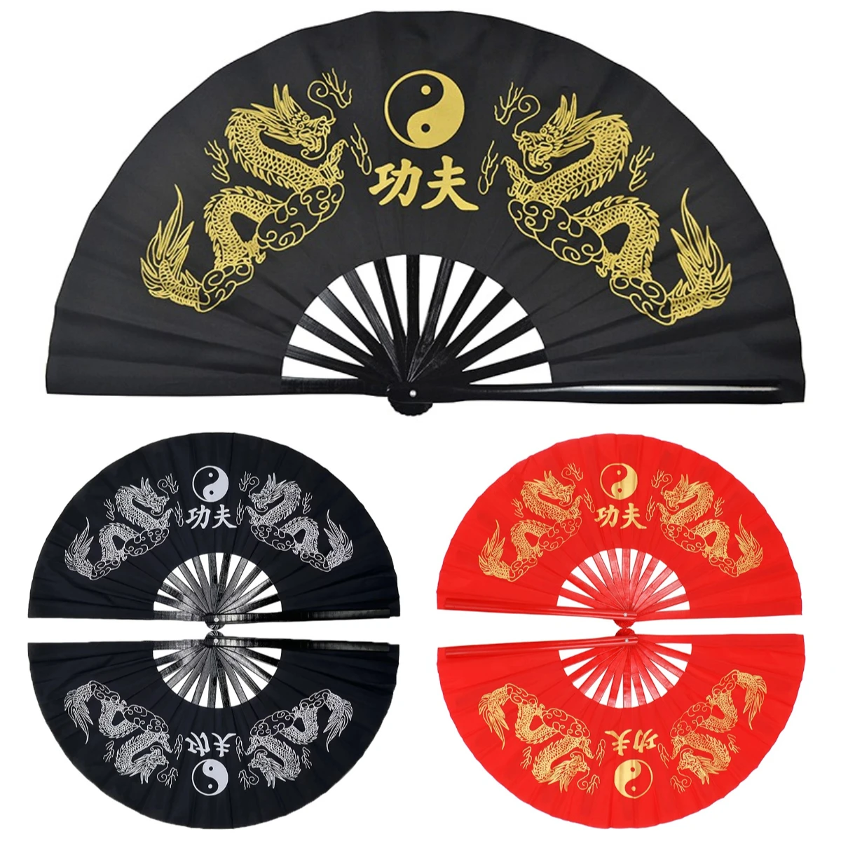 Kun-Master-Tai-Chi-Fan-Kung-Fu-Taiji-Fan-Bamboo-Fan-Martial-Arts-Double ...