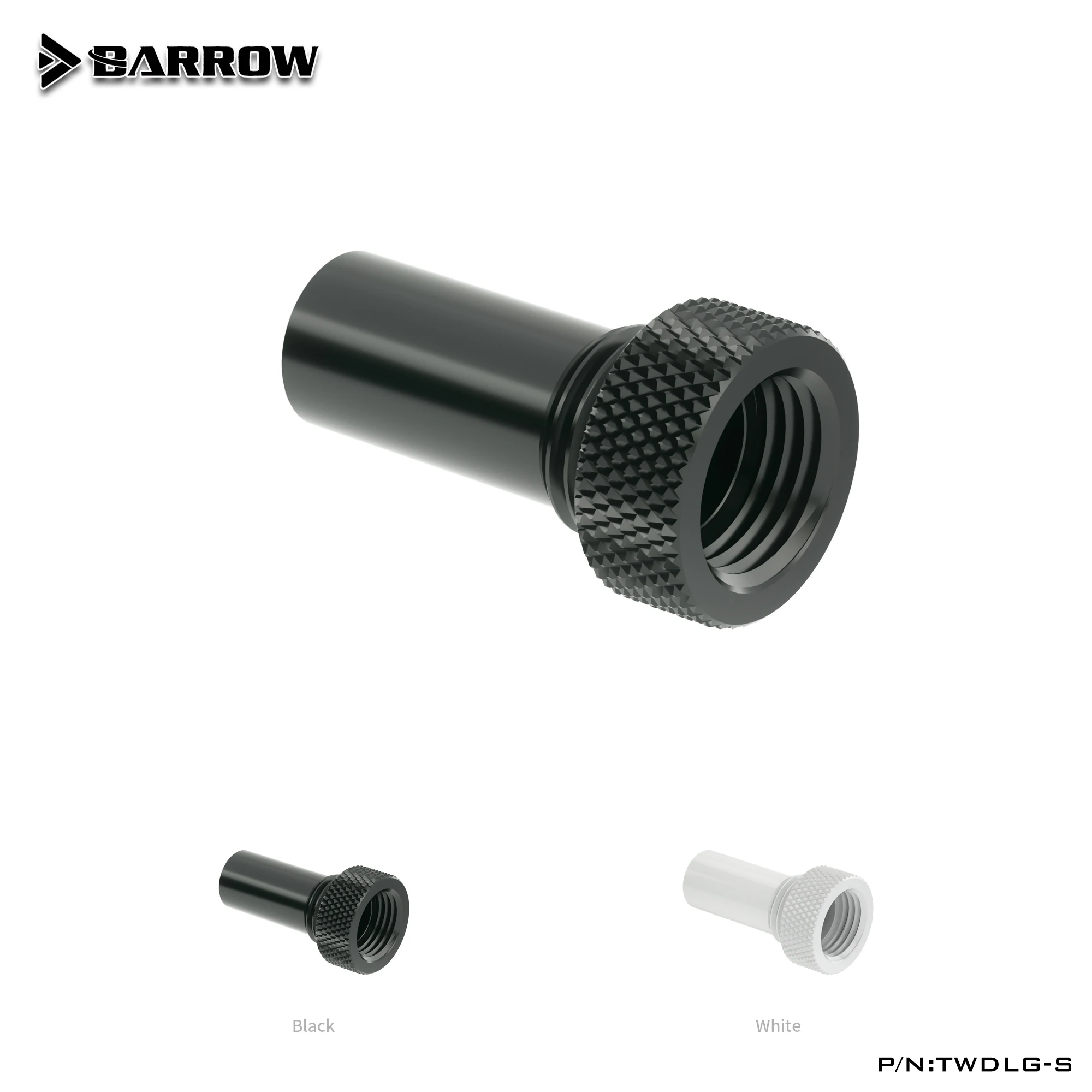 Barrow-Black-Silver-White-External-Flow-Direction-FittingLong-50mm-20mm ...