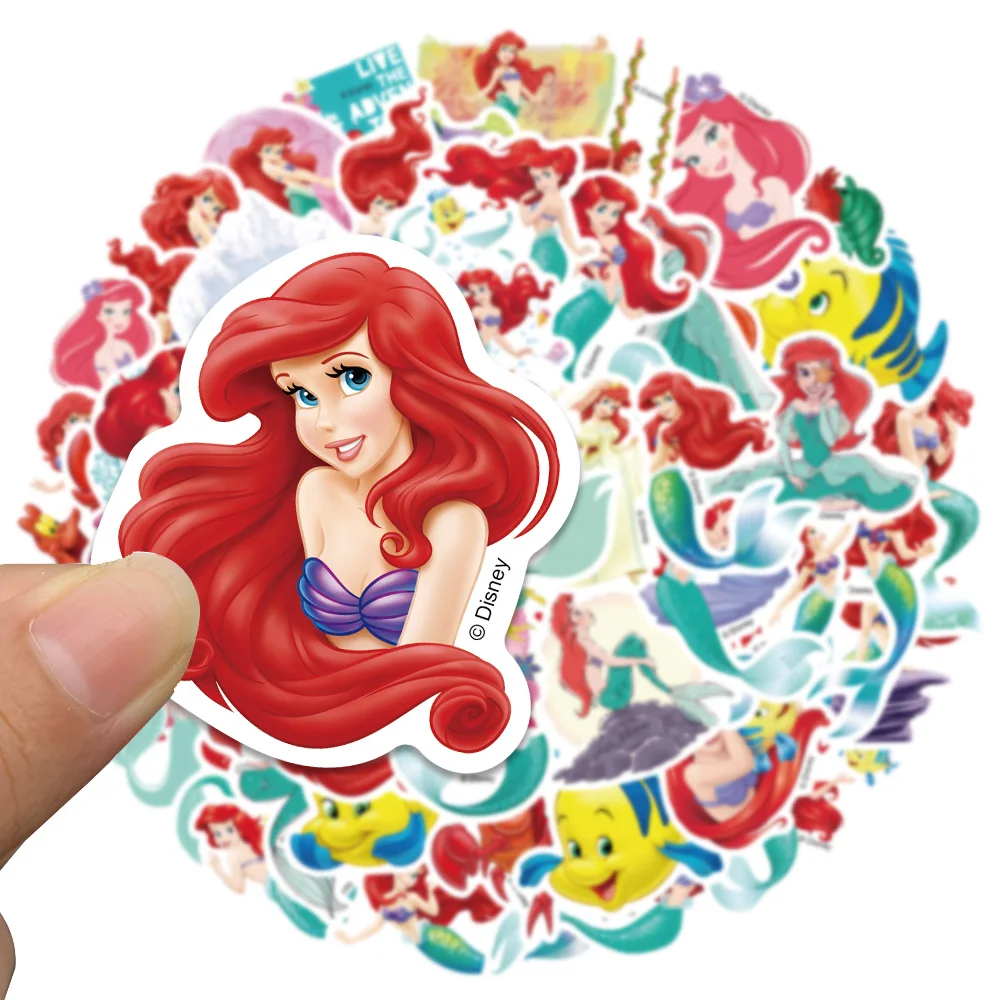 Generic 10/50pcs Disney Cartoon The Little Mermaid Ariel Stickers ...