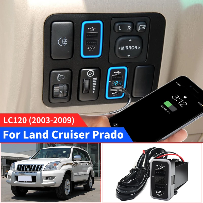 For Toyota Land Cruiser Prado 120 Lc120 Interior Design Accessories ...