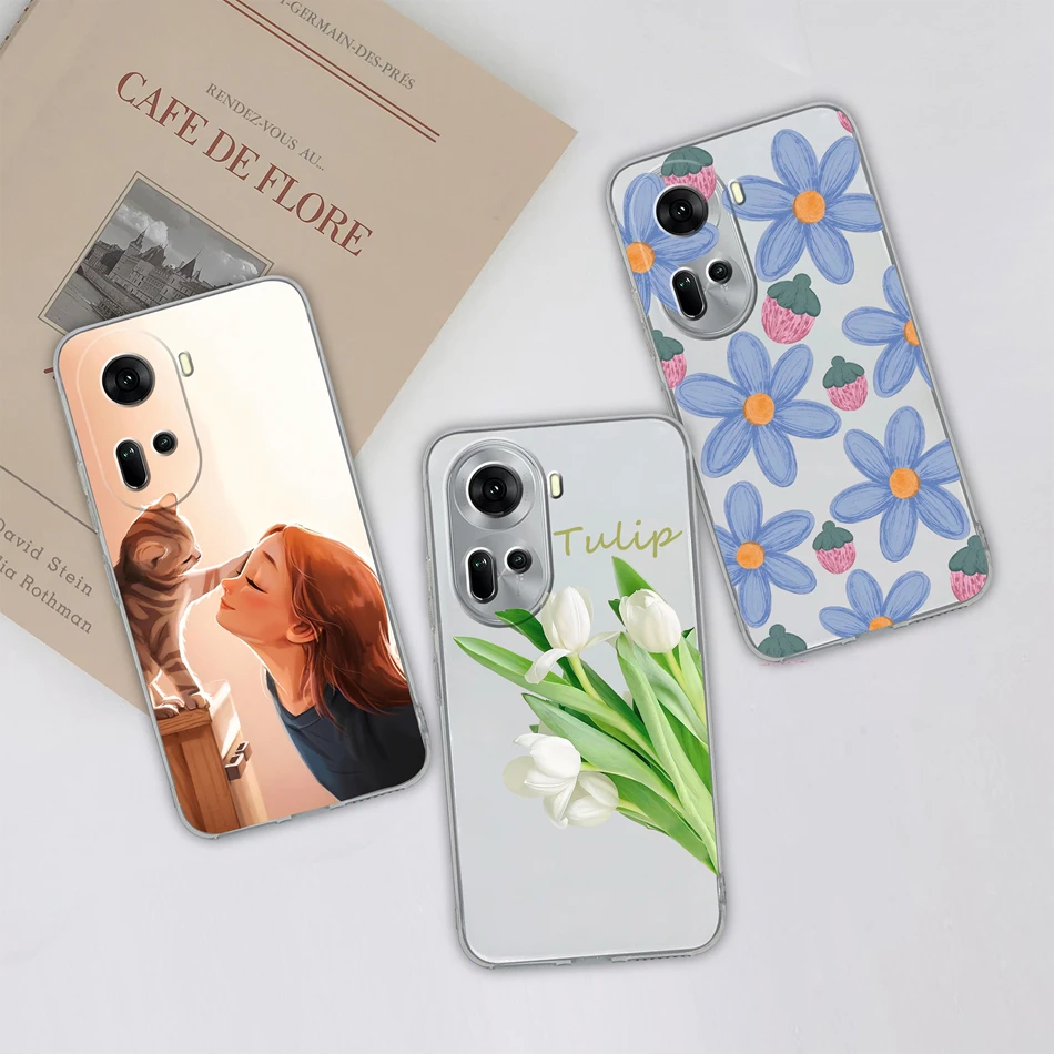 Clear Protective Silicone Anti-Drop Phone Case for OPPO Reno11 (U321)