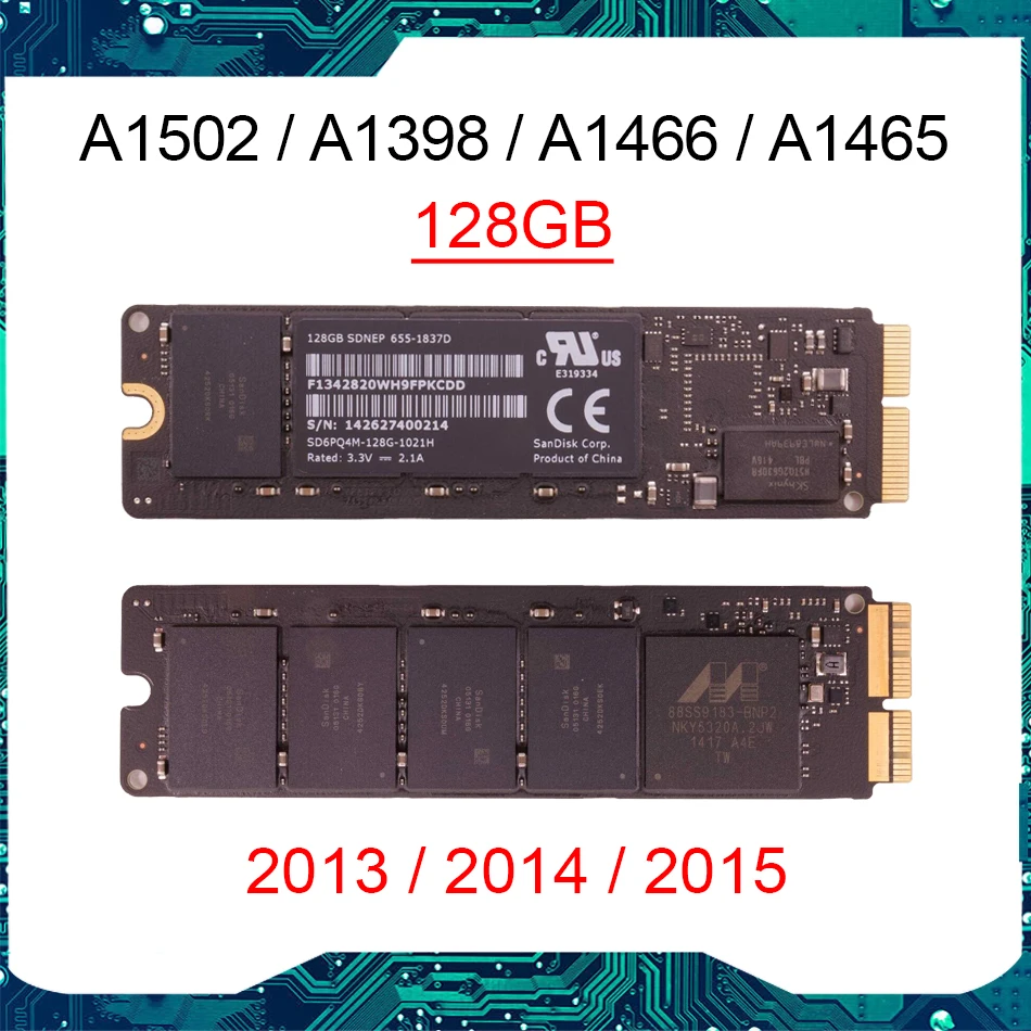 Original para macbook pro retina a1502 a1398 ssd macbook ar a1465 a1466 ...