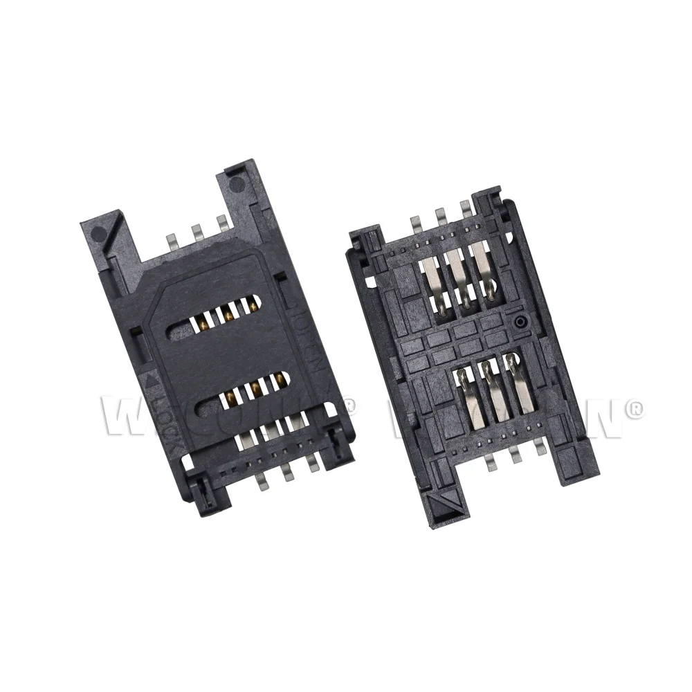 Smart-card-connector-SIM-big-card-adapter-6PIN-SMT-hingle-type-SIM-card ...