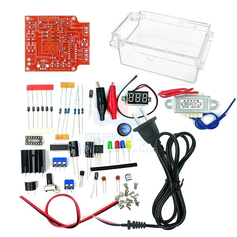 LM317 Adjustable Regulated Power Supply Board Kit Power Training Kit ...