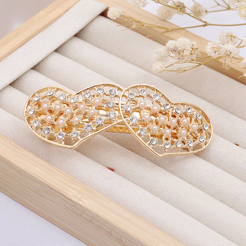 European-and-American-crystal-leaf-spring-hair-clip-rhinestone ...