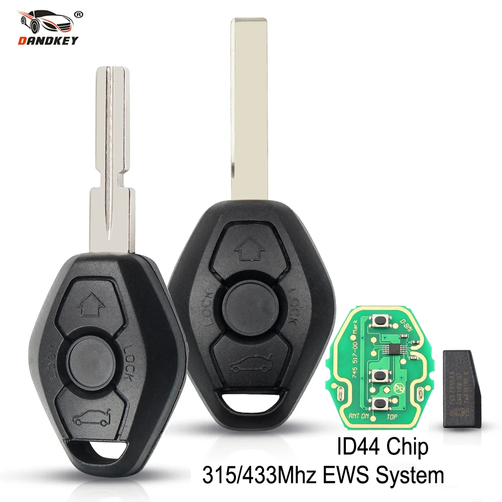 Dandkey Car Remote Key For Bmw Ews Sytem E38 E39 E46 X3 X5 Z3 Z4 1/3/5 ...