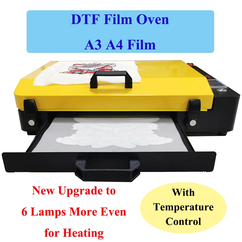 A3 A4 DTF Film Oven Heating Pads PET Film Curing Device Hot Melt Powder DTF Oven Direct To Film ...