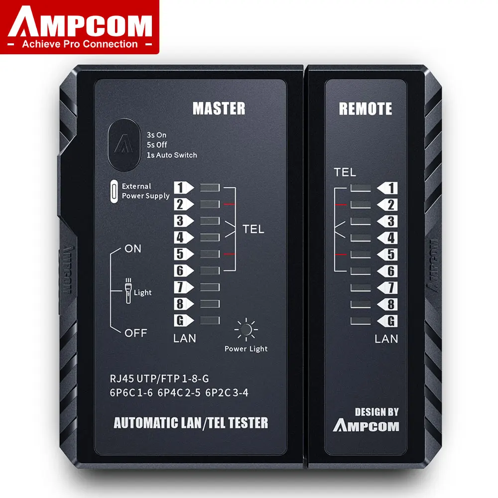 AMPCOM-Network-Cable-Tester-LAN-Phone-Wire-Tester-Tool-Networking-Tool ...