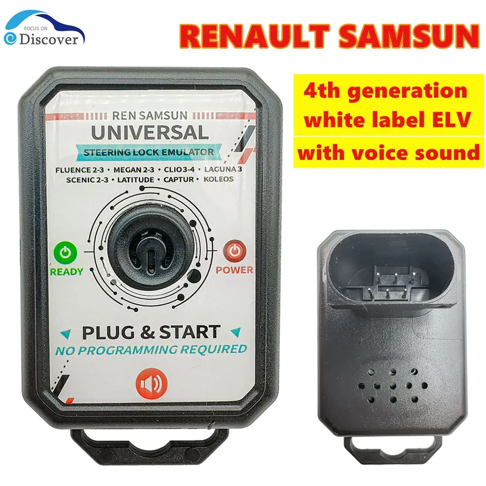 For-Renault-ESL-EIS-ELV-Steering-Lock-Emulator-Simulator-With-Voice-Megane-Fluence-Clio-Scenic ...