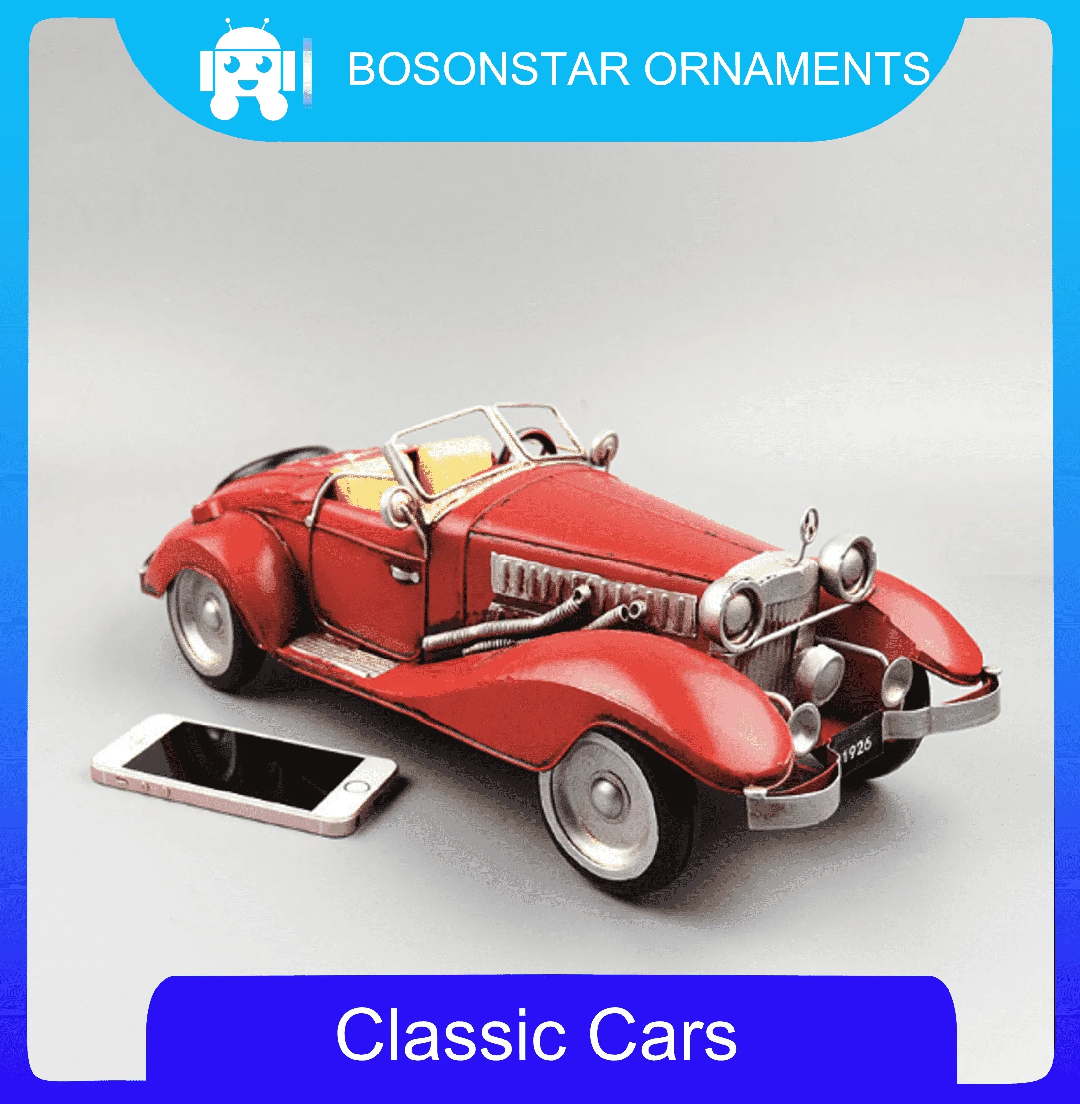 Simulation-Of-Classic-Cars-Model-Wrought-Iron-Retro-Nostalgic-Objects ...
