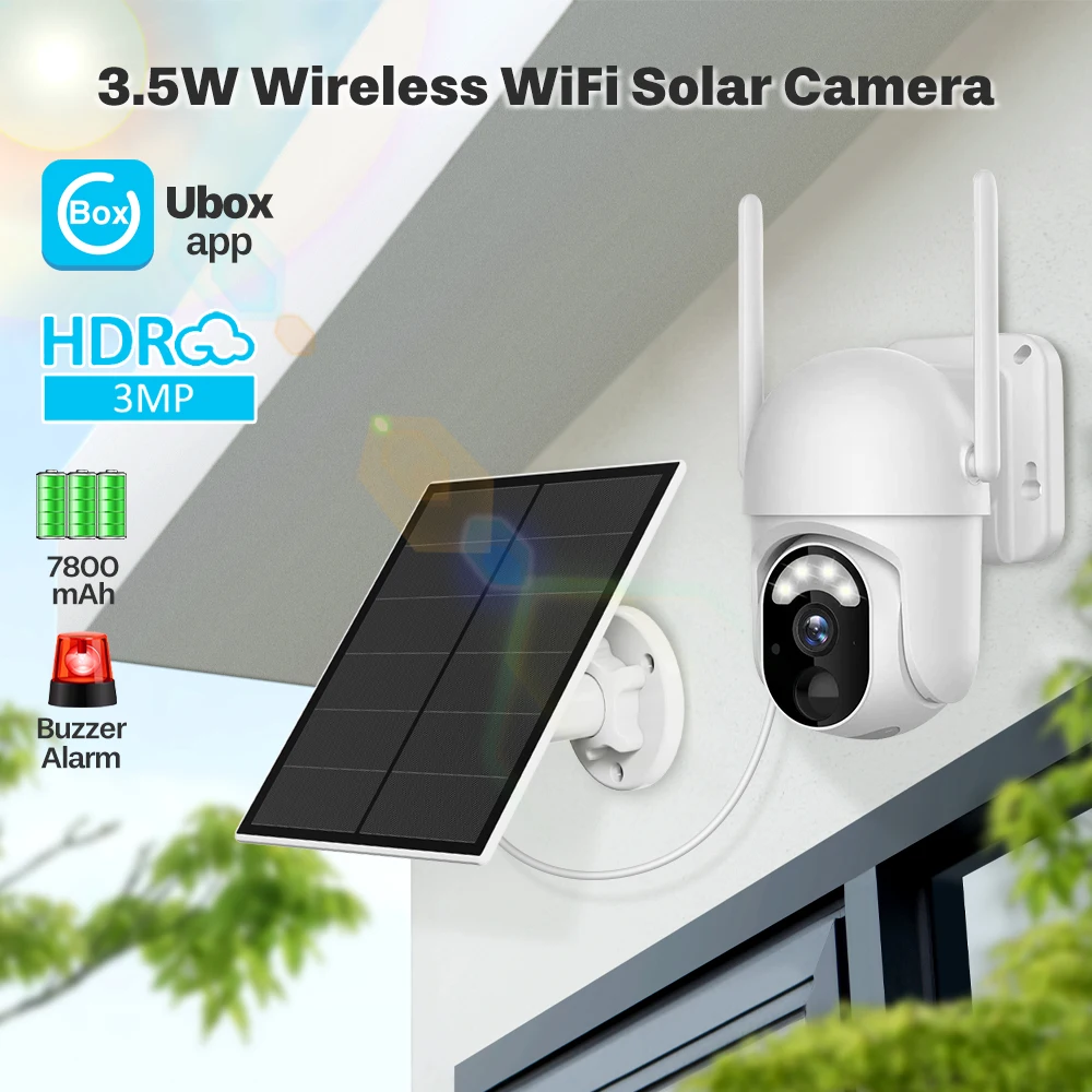 UBox-APP-3MP-WiFi-Security-Camera-PIR-Spotlight-Color-Night-Vision-CCTV ...