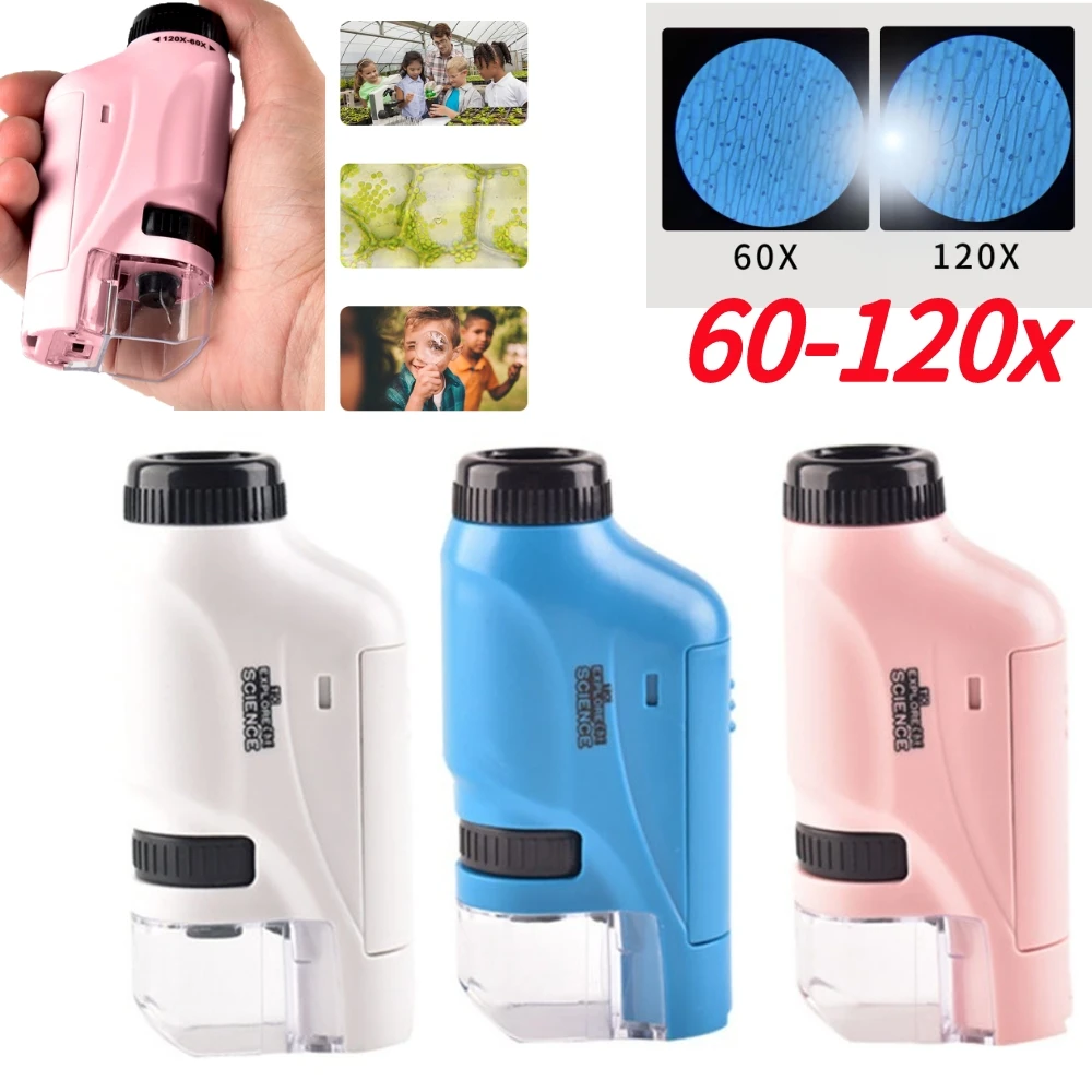 Mini-Pocket-Microscope-Kit-60-120x-Lab-Handheld-Microscope-Battery ...