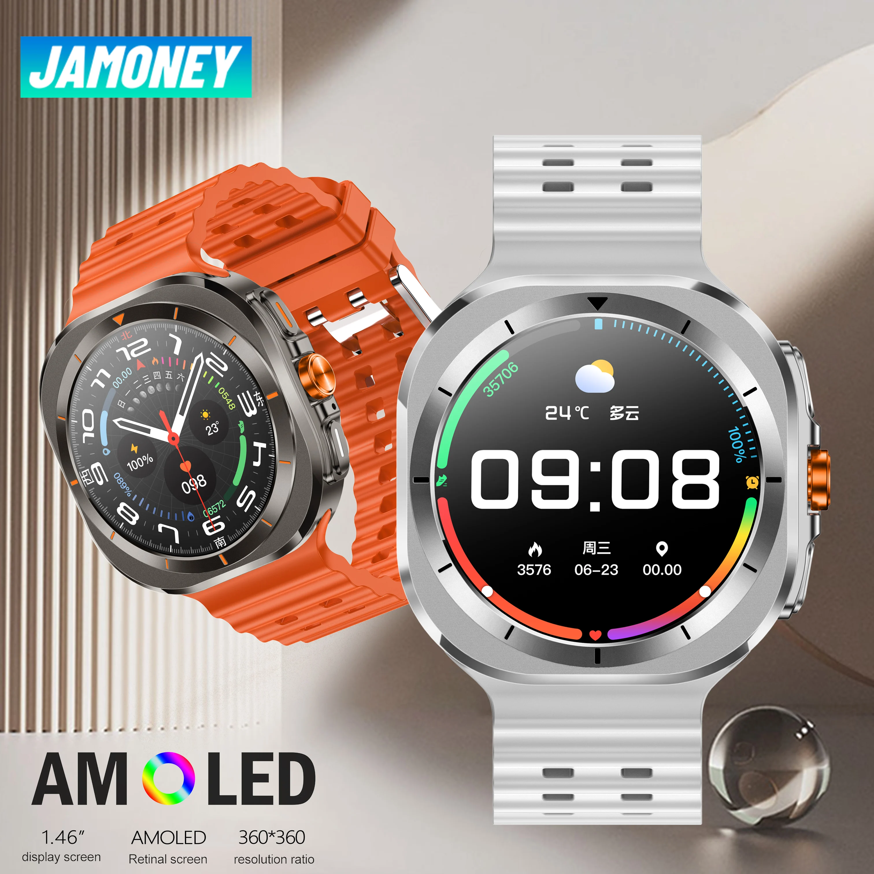 New-Amoled-Smart-Watch-2024-Sport-Tracker-IP68-Waterproof-Health ...