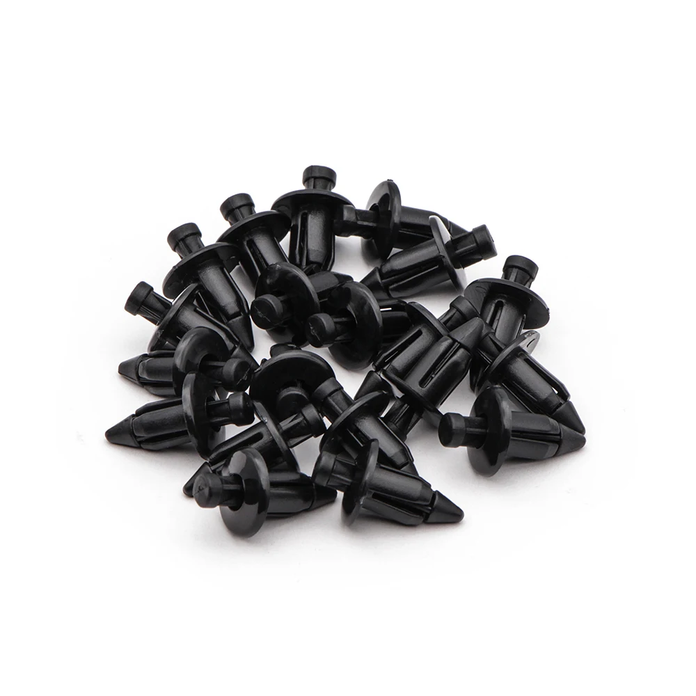 20Pcs-Universal-Car-Fairing-Black-Rivet-Setting-Panel-Fastener-Clips ...