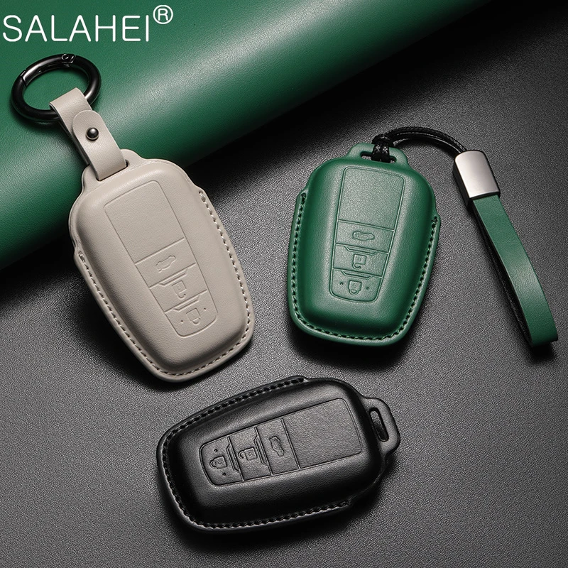Car Key Case Fob Cover For Toyota Crown Hilux Prius Camry Corolla CHR C ...
