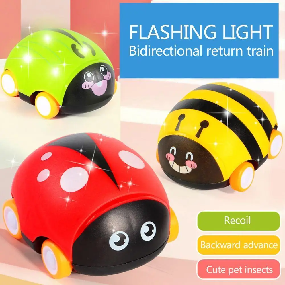 Cartoon-Insect-Ladybug-Car-Plastic-Toy-Children-Two-way-Pull-Bee-Back ...