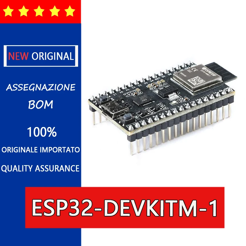 The ESP32 DevKitM 1 development board module is equipped with the ESP32 MINI 1 module ...