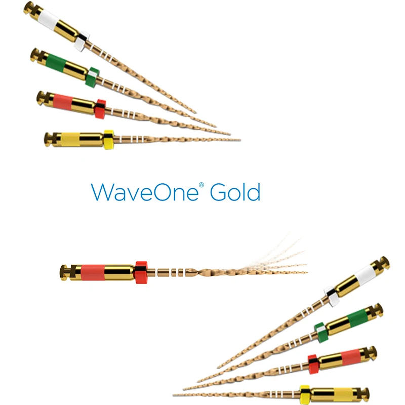40pcs/10pack Dental Wave One Gold Rotary Files Endo Root Canal ...