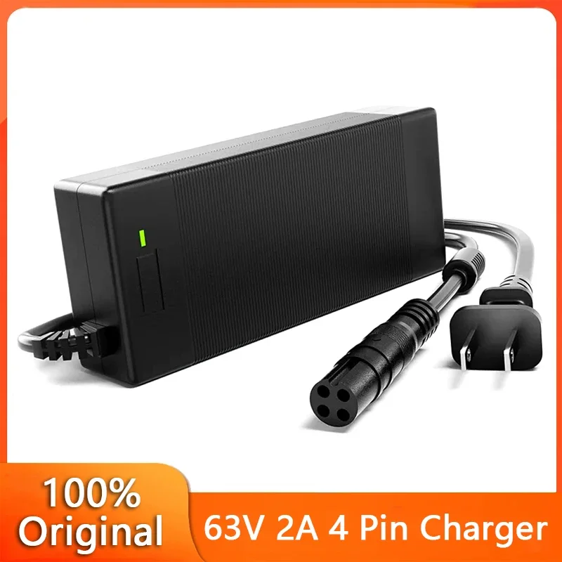 4 Pin 63V 2A Power Supply Charger For Ninebot by Segway Go Kart Kit S/S ...