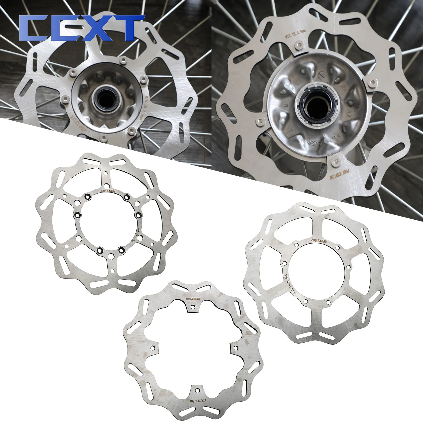 Moto-240-260-270-millimetri-Anteriore-Posteriore-Disco-Freno-Rotore-Per ...