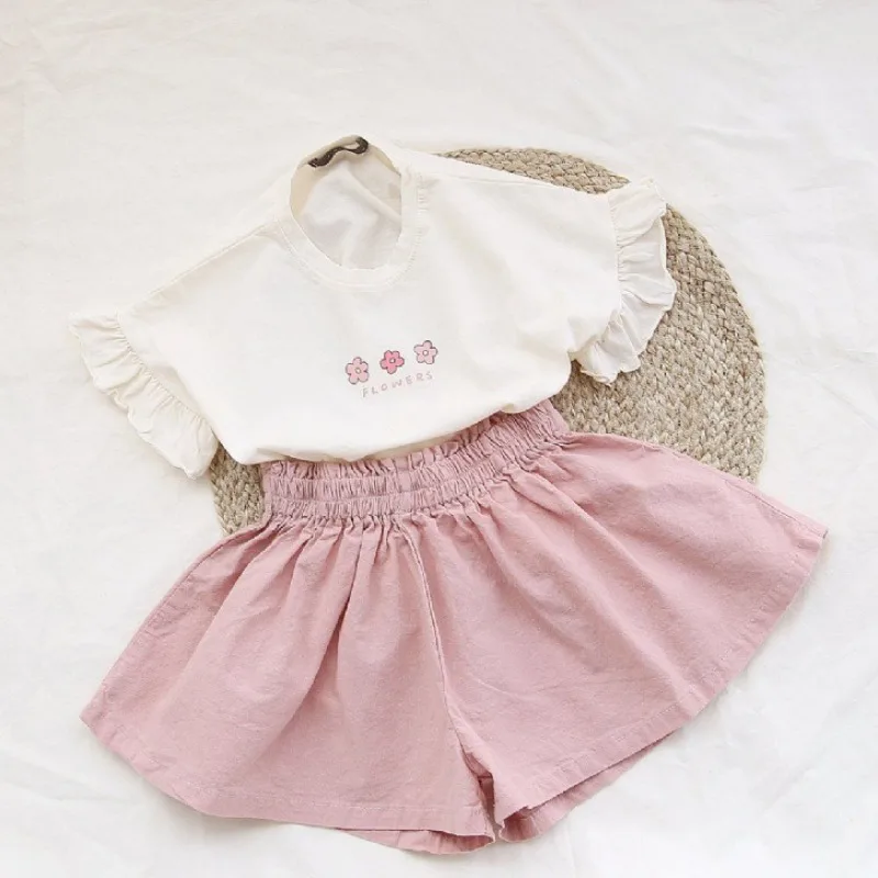 Girls-Fashion-Summer-Top-Clothes-Childrens-Floral-Print-Flying-Sleeve ...