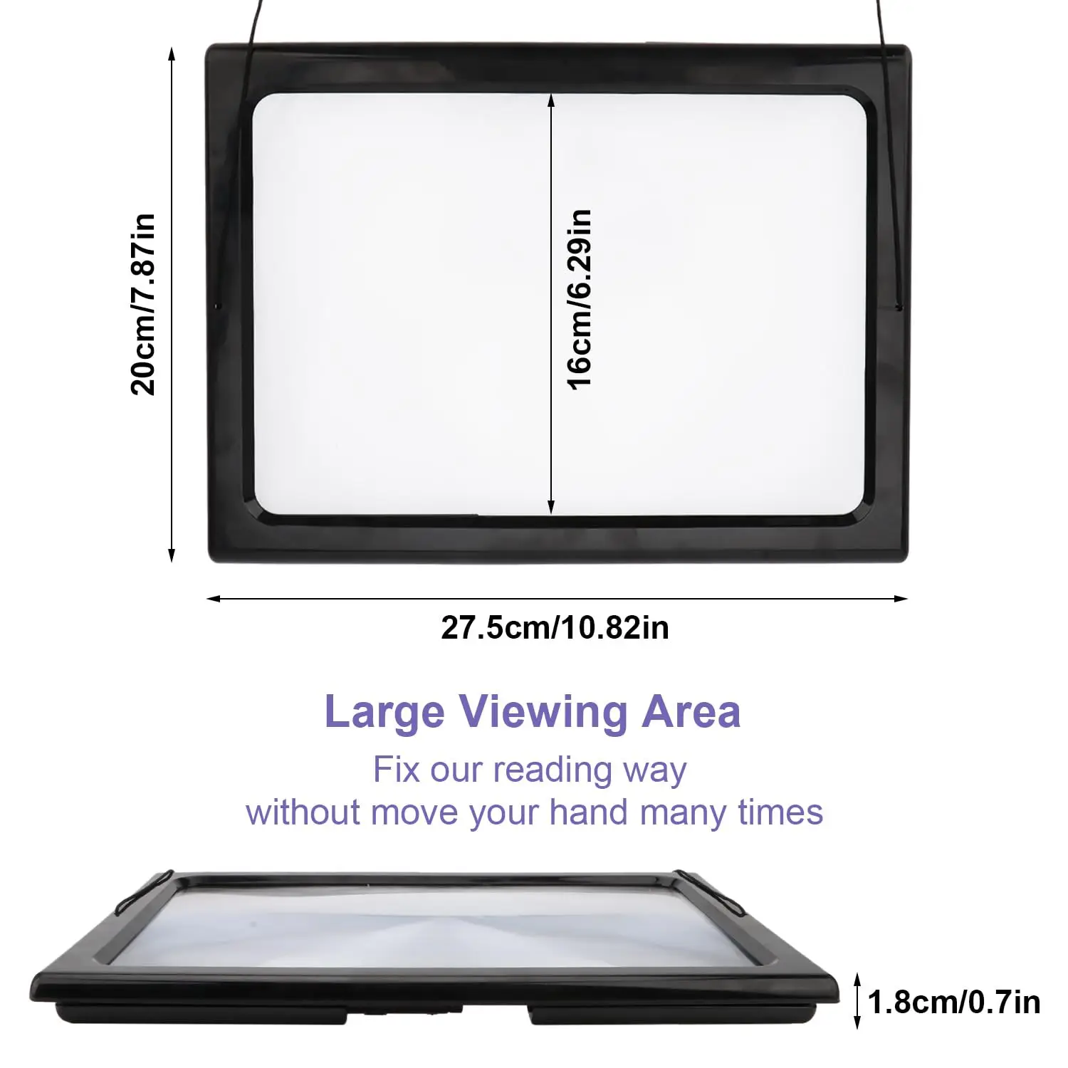 Triple-Reading-Lens-Magnifier-3X-Full-Page-Reading-Magnifier-with-4-LED ...