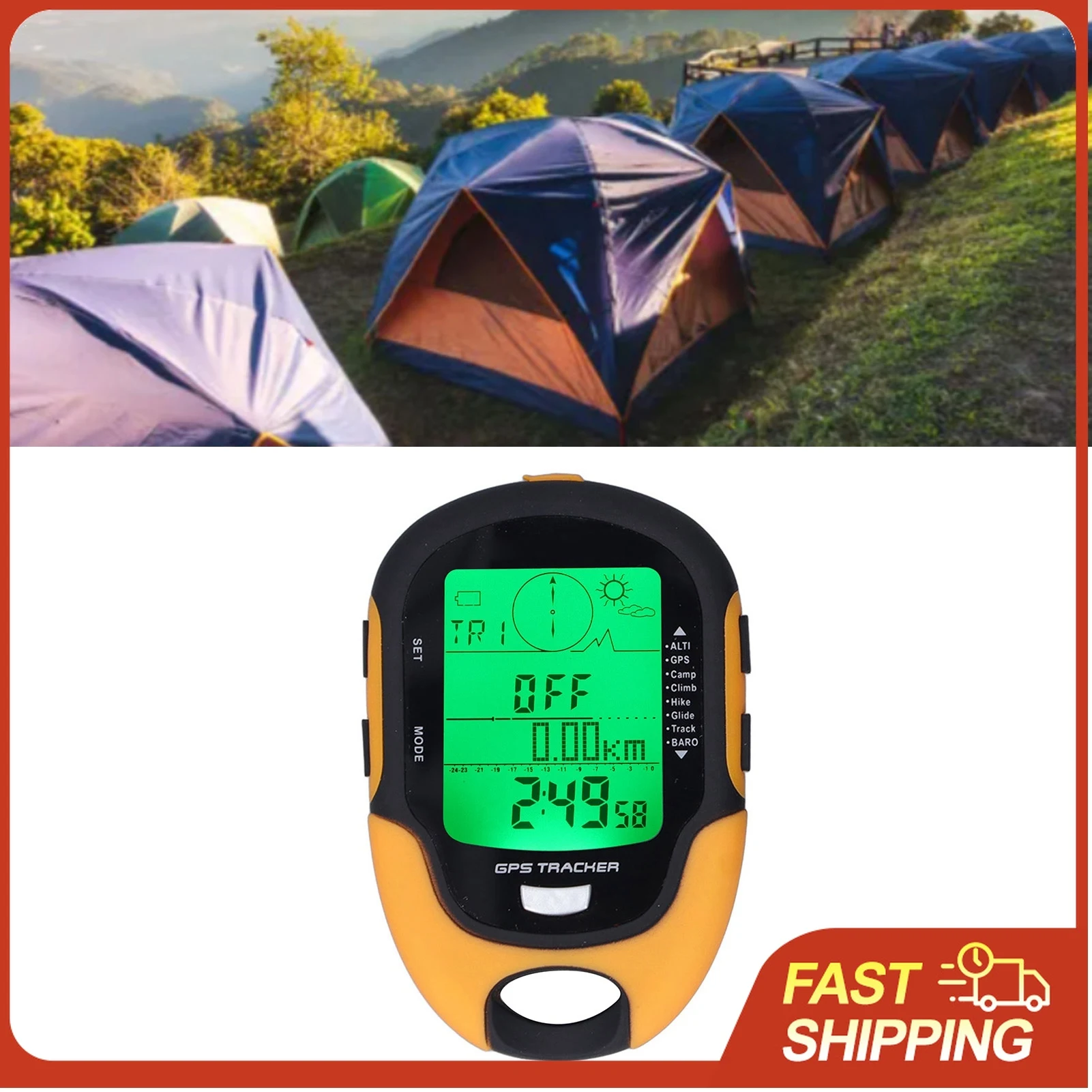FR510 GPS Multifunctional Meter Altimeter Barometer Compass Thermometer ...