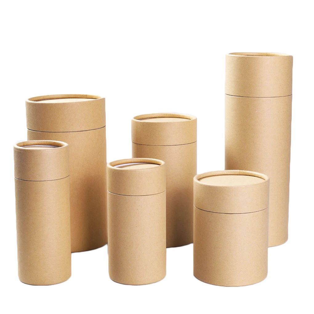 Eco-Friendly-Kraft-Paper-Storage-Canister-Moisture-proof-Packaging-Box ...