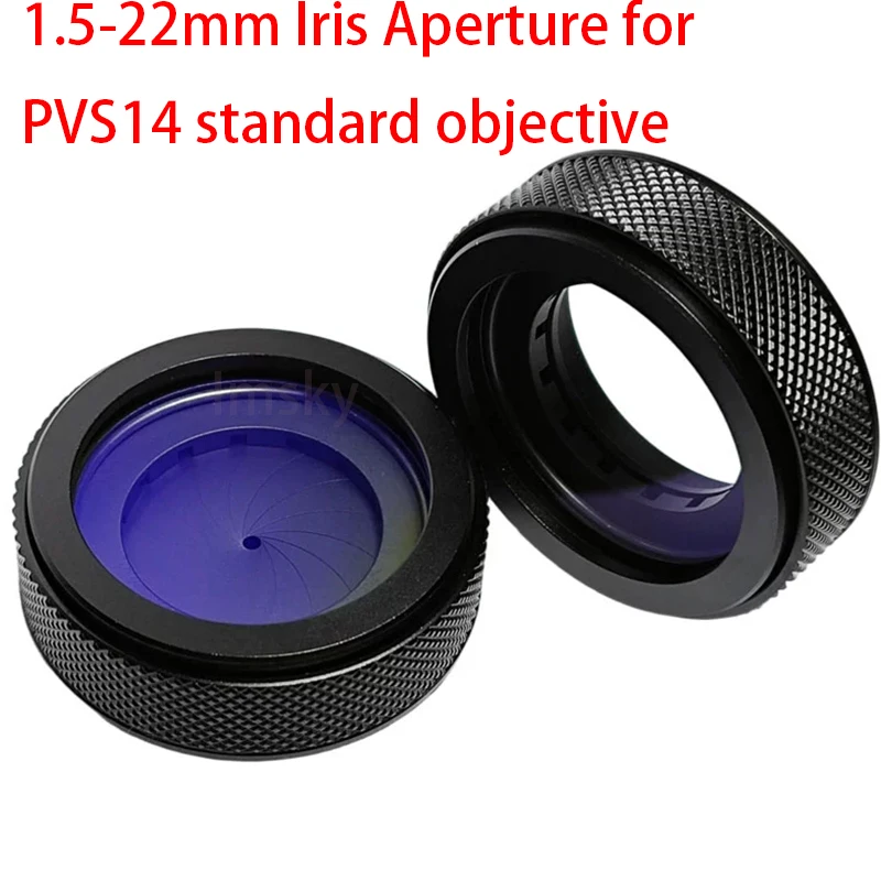 GEN2+ PVS14 Adjustable IRIS 1.5~22mm Aperture with Sacrificial Glass ...