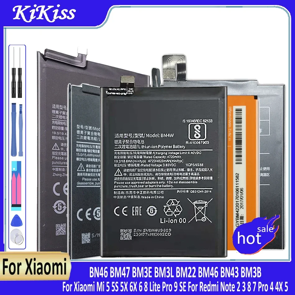 Bater-a-BN46-BM47-BM3E-BM3L-BM22-BM46-BN43-BM3B-para-Xiaomi-Mi-5-2017 ...