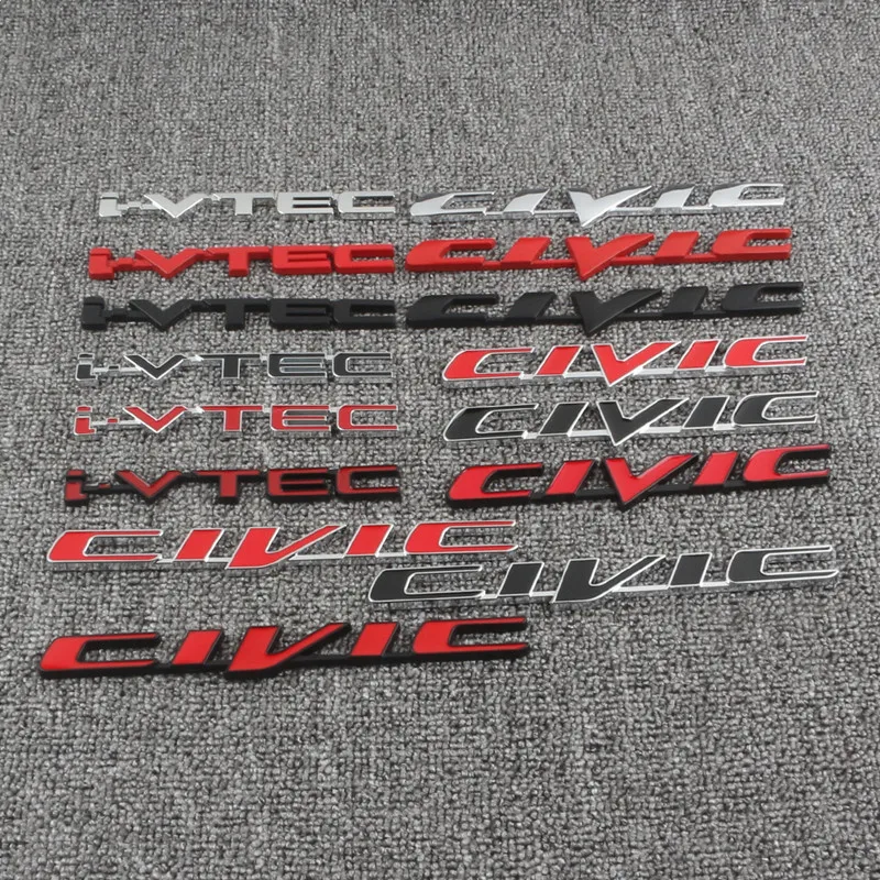 1X 3D VTEC iVTEC Metal Emblem Badge Decals Car Sticker for Honda cb400 ...