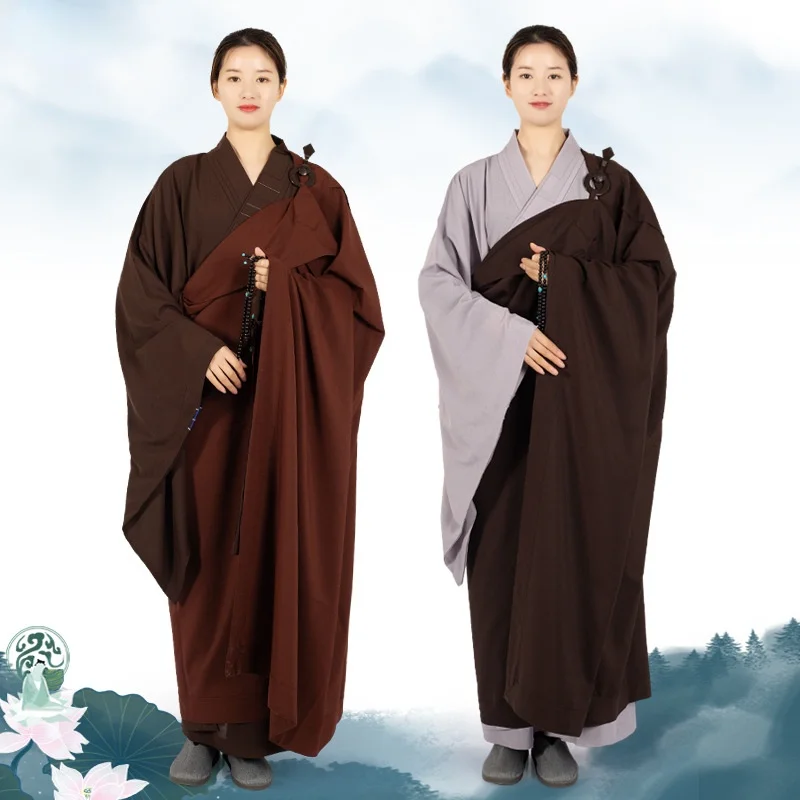 2-Colors-Monk-Robe-Taiwan-Linen-Buddhism-Monks-Robe-Gown-Haiqing ...