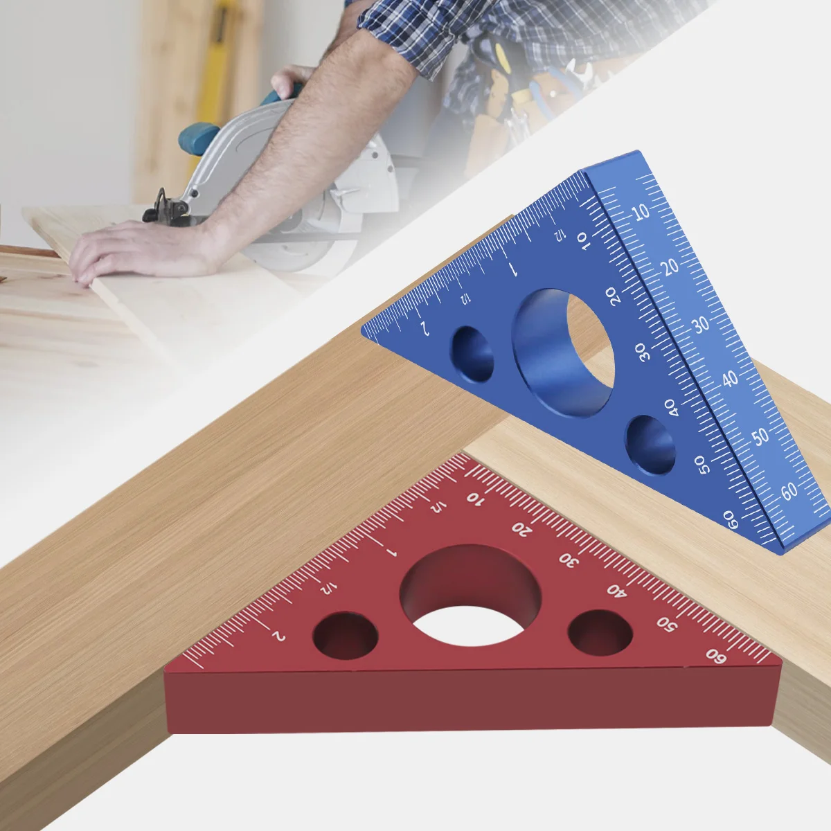 Woodworking-Triangular-Ruler-90-45-Degrees-Measurement-Block-tools-DIY ...