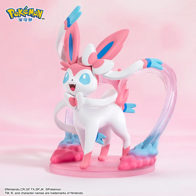 Genuine Pokemon Sun Eevee Evolutions Statue Espeon Umbreon Sylveon Tide ...