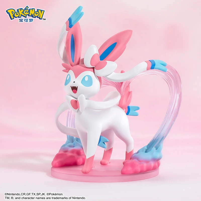 Genuine Pokemon Sun Eevee Evolutions Statue Espeon Umbreon Sylveon Tide ...